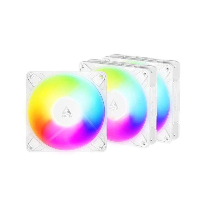 Ventilator Arctic P12 Pro Reverse A-RGB - 3 Pack - White