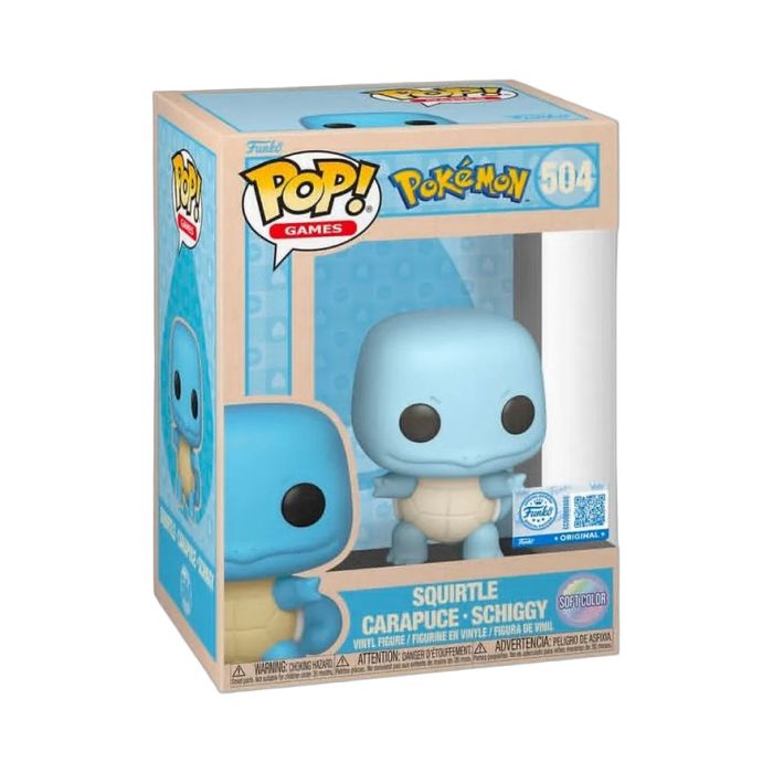 Figura Funko POP! Games - Pokemon - Sqirtle Carapuce Schiggy