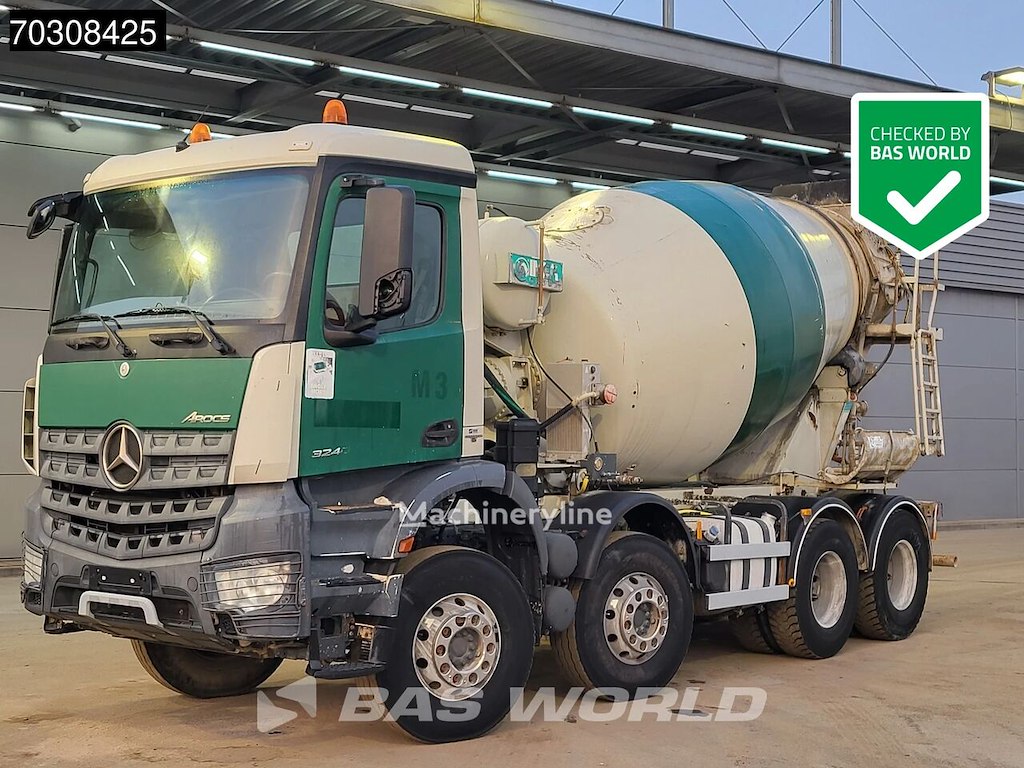 Mercedes-Benz Arocs 3240 8X4 8m3 IMER Mixer Steel suspension Automatic Airco E kamion s mešalicom za beton