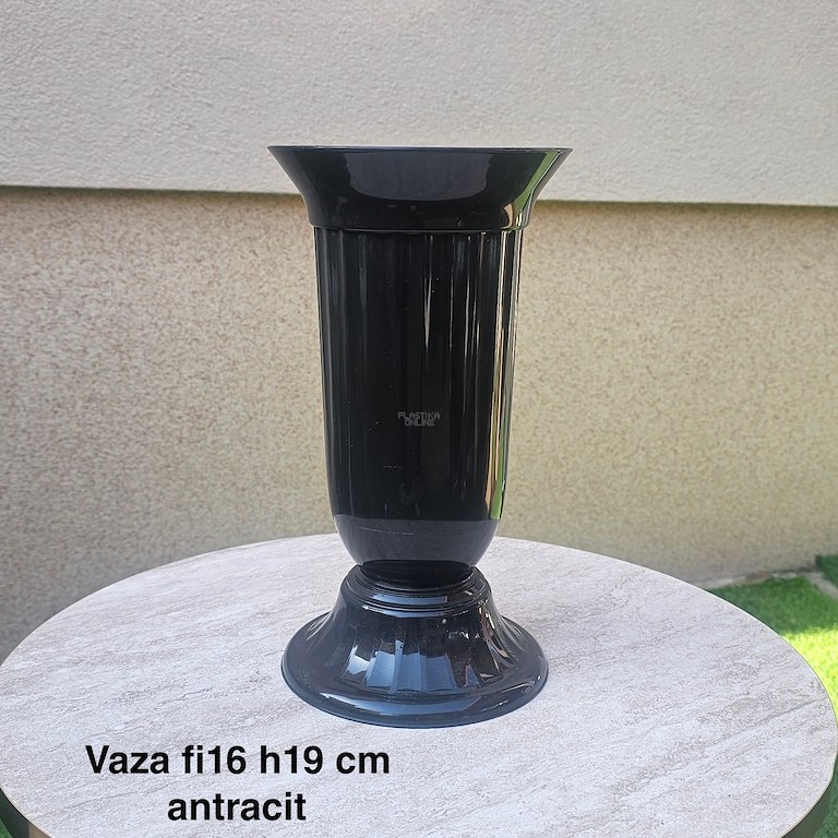 Vaza fi16 h19 cm antracit