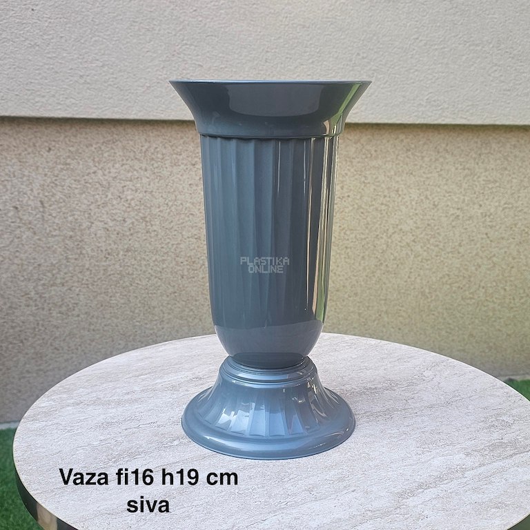 Vaza fi16 h19 cm siva