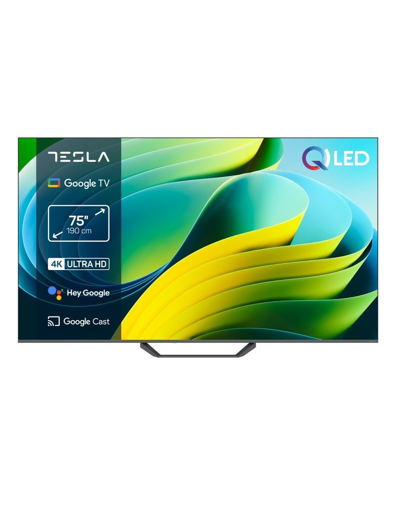 TESLA Q75E655GUS QLED 75" 4K Smart Google TV siva