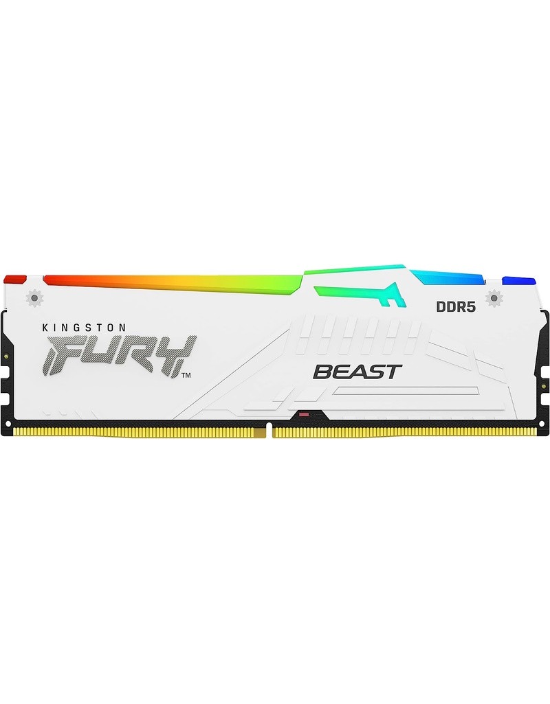 KINGSTON DIMM DDR5 16GB 6000MT/s KF560C36BWE2A-16 FURY Beast RGB White EXPO