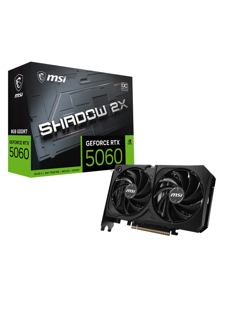 MSI GeForce RTX 5060 8G SHADOW 2X OC MAX