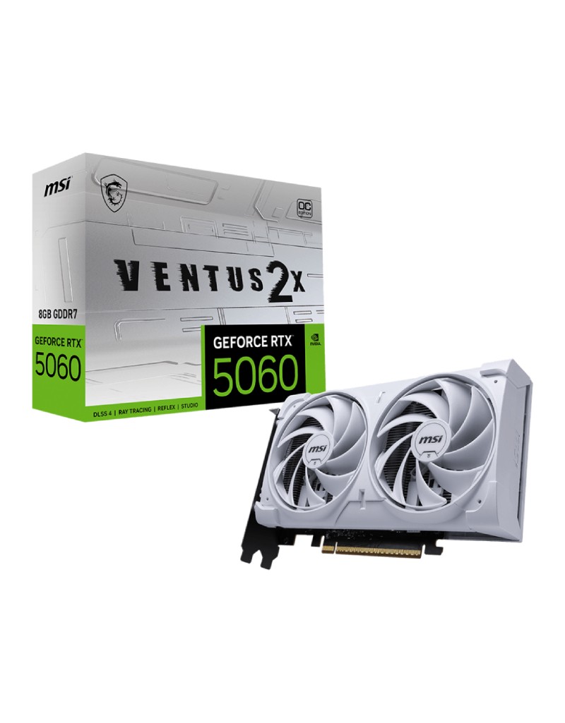 MSI GeForce RTX 5060 8G VENTUS 2X OC WHITE