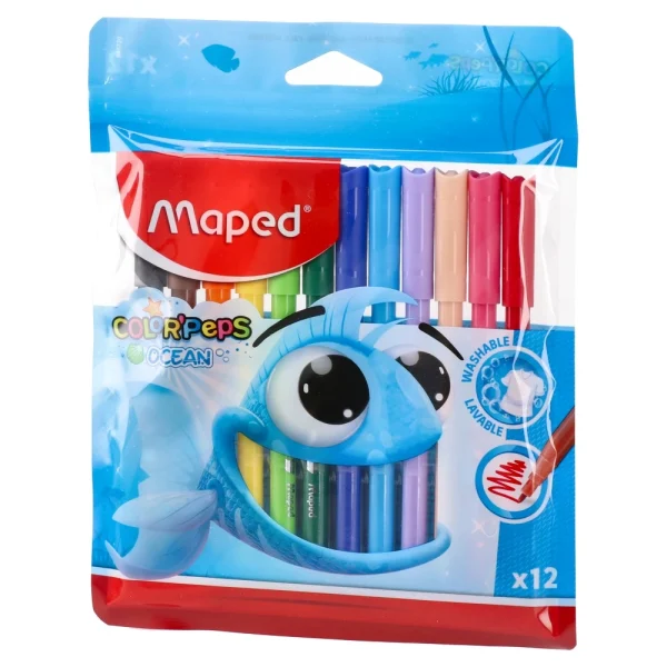 Color peps Ocean, flomasteri, 12K, Maped
