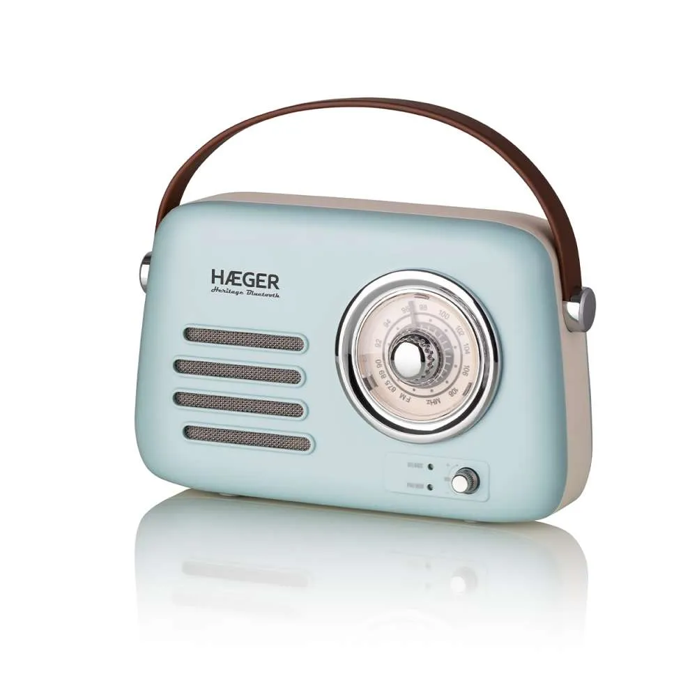 HAEGER RB-BLU.002A RETRO FM RADIO BLUETOOTH, USB, AUX 5W PLAVI