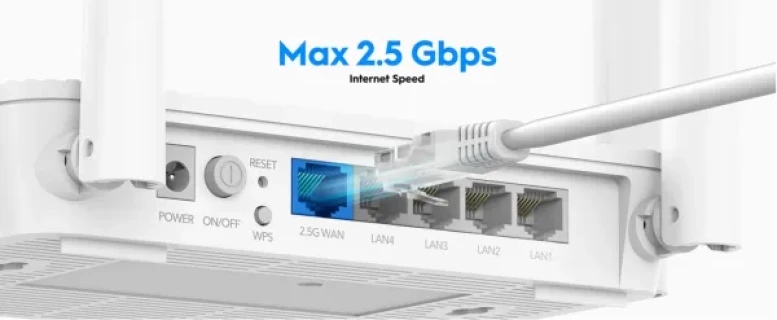 Cudy WR3000H AX3000 2.5G Mesh Wi-Fi 6 Router, 2.4/5Ghz, pokriva 130m2