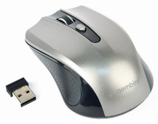 MUSW-4B-04-BG Gembird Bezicni mis 2,4GHz opticki USB 800-1600Dpi black/spacegrey 99mm.