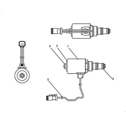 Caterpillar 3023811 solenoidni ventil za Caterpillar 814F 815F 816F 844 844H 844K 854G 854K 980G II 990 II 990H 990K 992G 992K 993K 994 994D 994F 994H D11R D11T buldožera