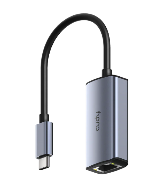 Cudy UE25C, USB-C adapter za Ethernet od 2.5 Gbps, 10/100/1000/2500 Mbps