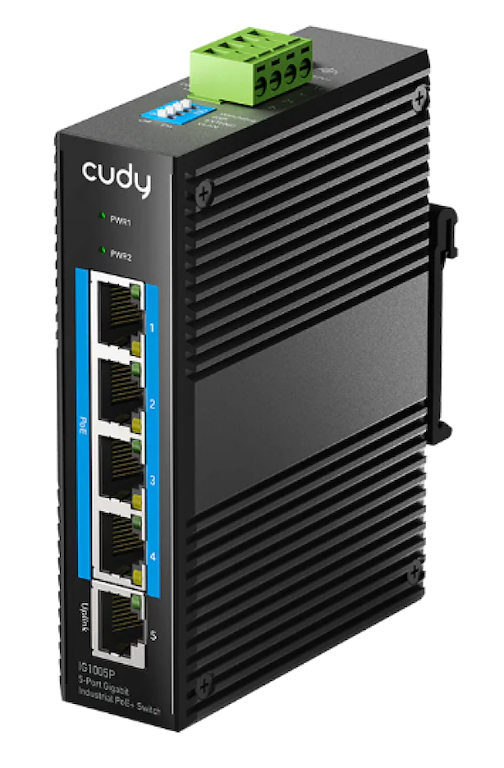 Cudy IG1005P 5-Port Gigabit Industrial PoE+ Switch 10/100/1000Mbps