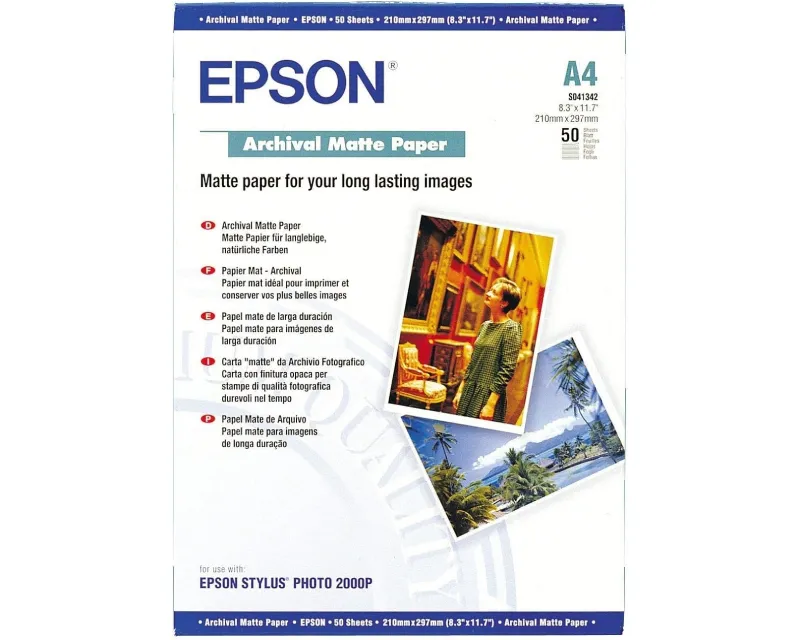 EPSON S041342 A4 (50 listova) ARCHIVAL MATTE PAPIR