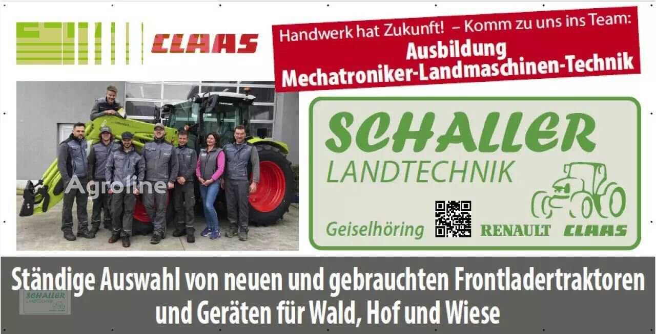 Claas axos 3.105 vorführmaschine mit fhz und druckluft traktor točkaš