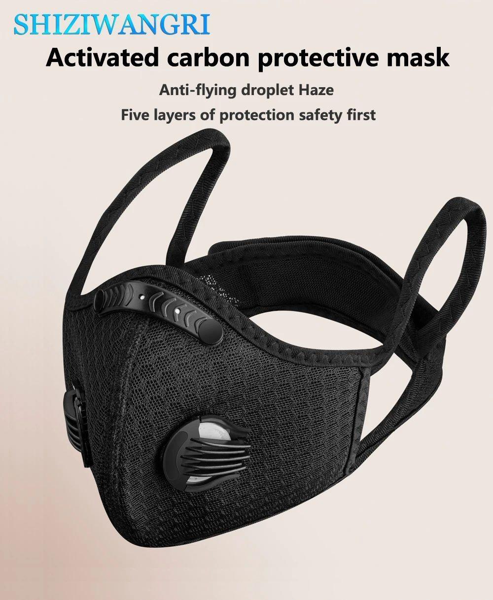 Maska sa ventilima i 4 filtera sa aktivnim ugljem
