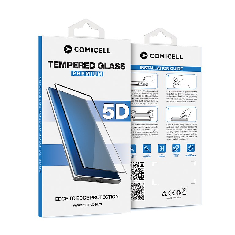 Staklena folija (zastitno kaljeno staklo) za ekran 5D - Samsung S948 Galaxy S26 Ultra 5G crna (MS)