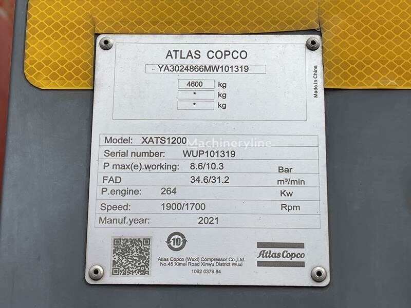 Atlas Copco XATS 1200 CUD mobilni kompresor