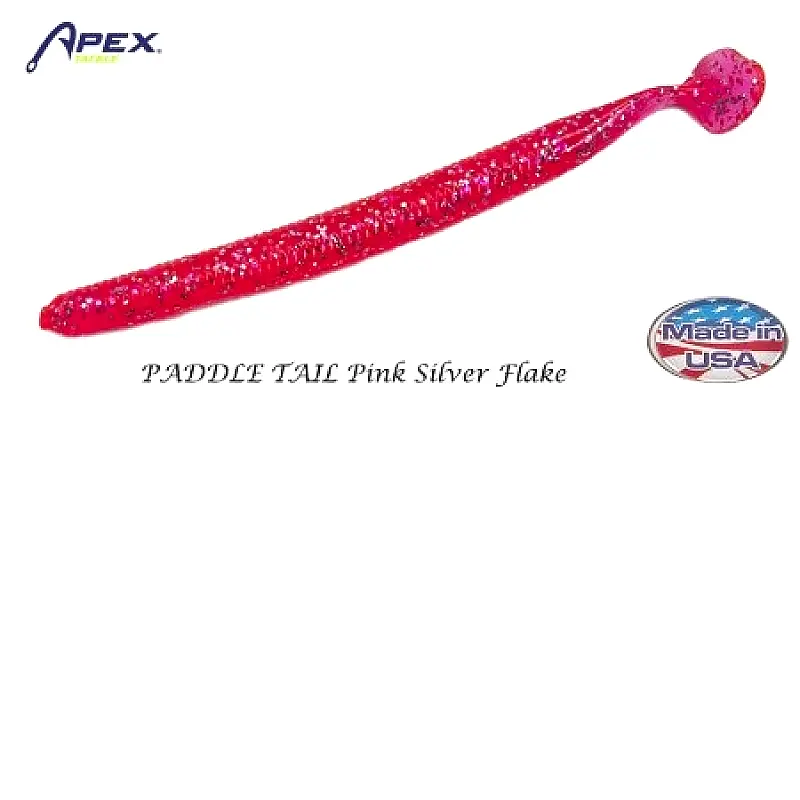 MATZUO APEX 4" PADDLE TAIL PINK/SILVER FLK (AP-PT4-68)