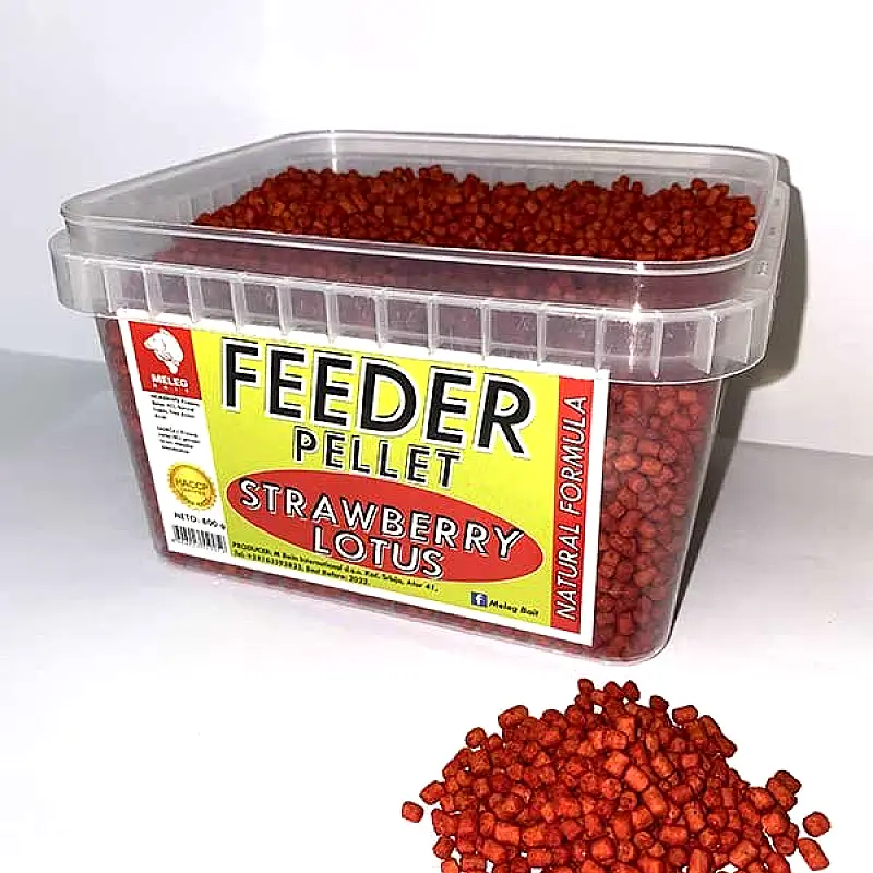 Meleg FEEDER PELLET 800gr STRAWBERRY LOTUS (2024-822-SL)