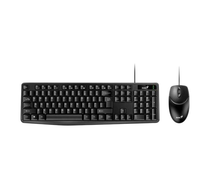 Genius Žični set tastatura + miš KM-170 US BLK USB - Crni