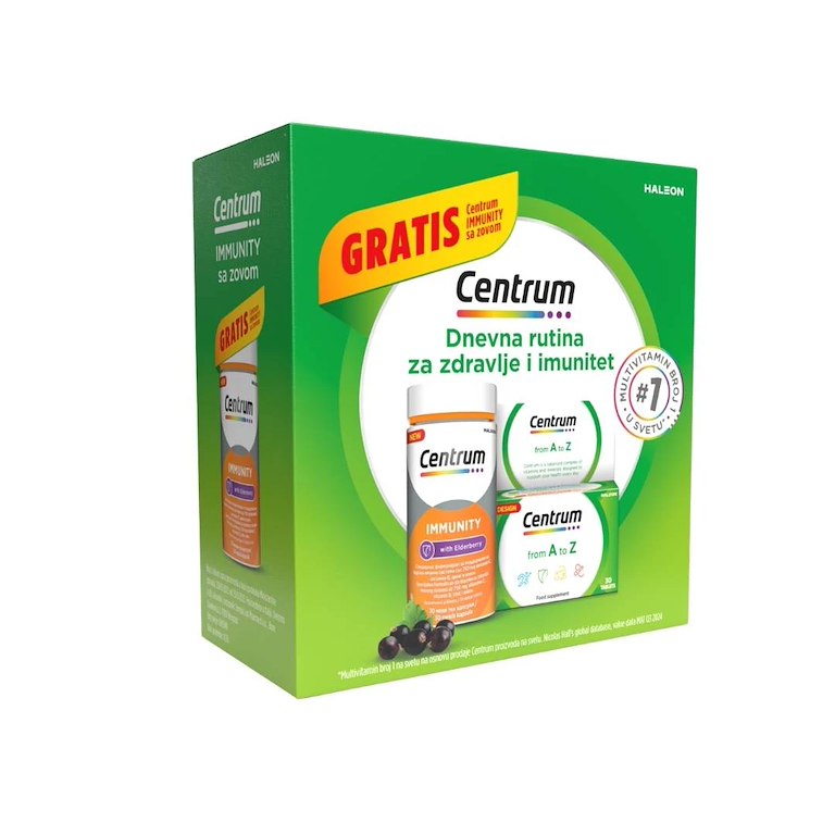 Centrum® PROMO A-Z 30 Tableta i IMMUNITY sa Zovom Gratis 30 Kapsula