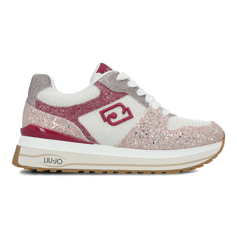 Ženske patike Liu Jo Liu Jo Maxi Wonder 98 - Sneaker Glitter/Mesh Nude