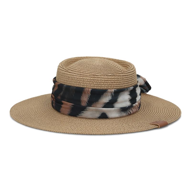 Ženska fedora Lola Hat with printed bow