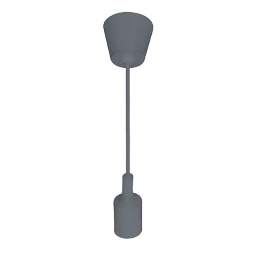 021-001-0001 GREY E-27 1M PENDANT LAMP-VOLTA