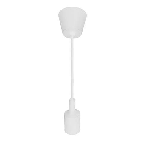 021-001-0001 WHITE E-27 1M PENDANT LAMP-VOLTA