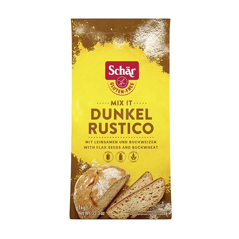 Schär BRAŠNO bez Glutena MIX IT DUNKEL RUSTICO 1 kg