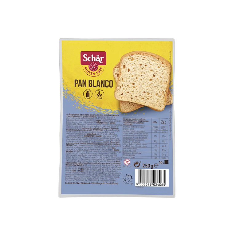 Schär HLEB bez Glutena Pan Blanco 250 g