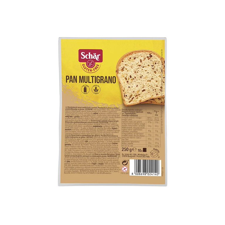 Schär HLEB bez Glutena Pan Multigrano 250 g