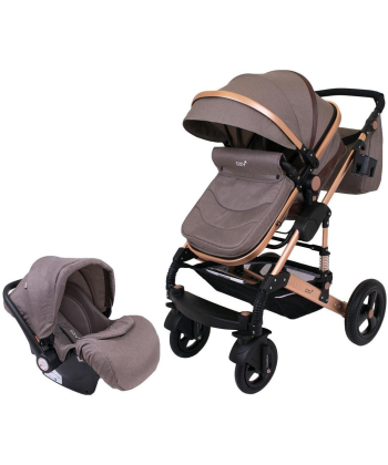 Jungle kolica za bebe 3 u 1 Oxy - Gold Beige