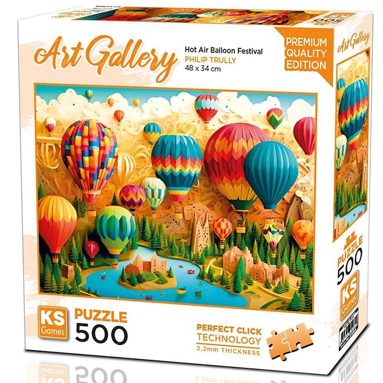 KS Puzzle 500 pcs Art Gallery Hot Air Balloon Festival 20086