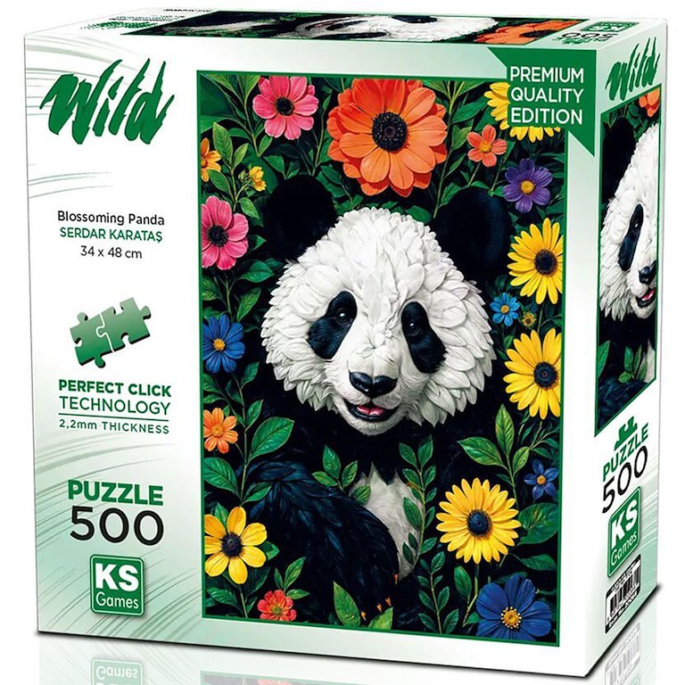 KS Puzzle 500 pcs Wild Blossoming Panda 20088