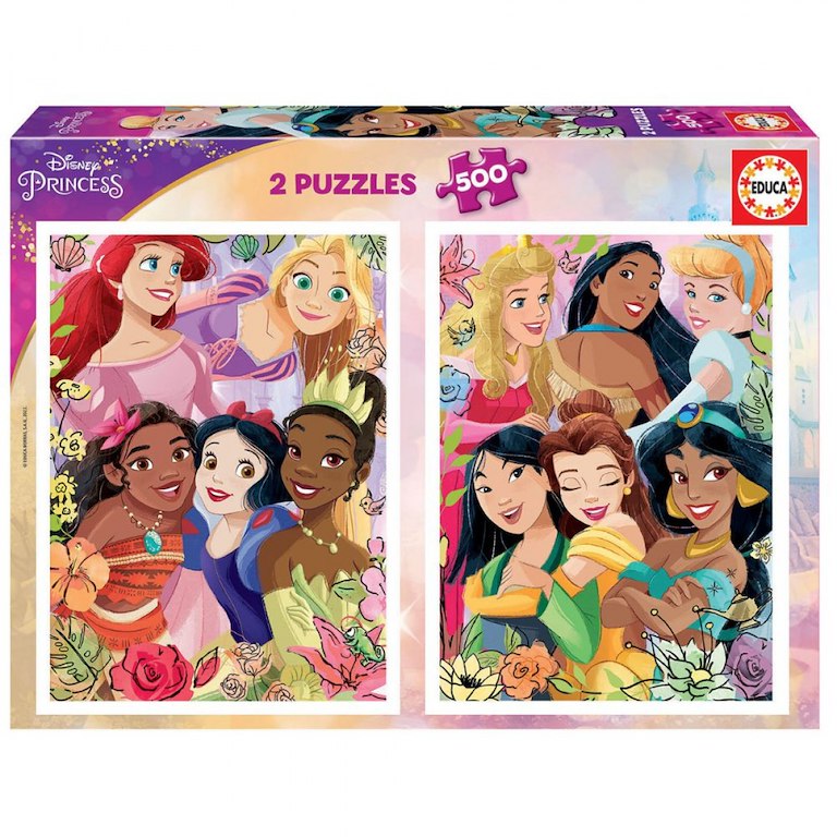 Educa Puzzle 2 x 500 pcs Disney Princess 19253