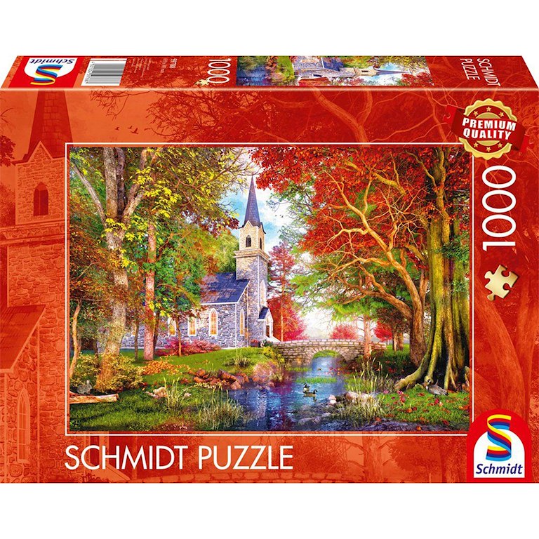 Schmidt puzzle 1000 pcs Chapel in Autumn 59788