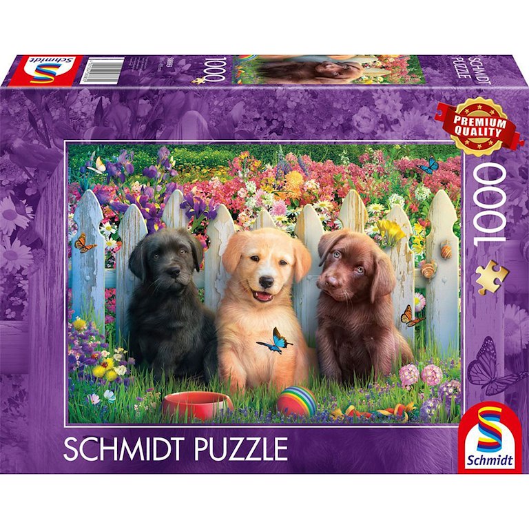 Schmidt puzzle 1000 pcs Cute Puppy Scene 58883