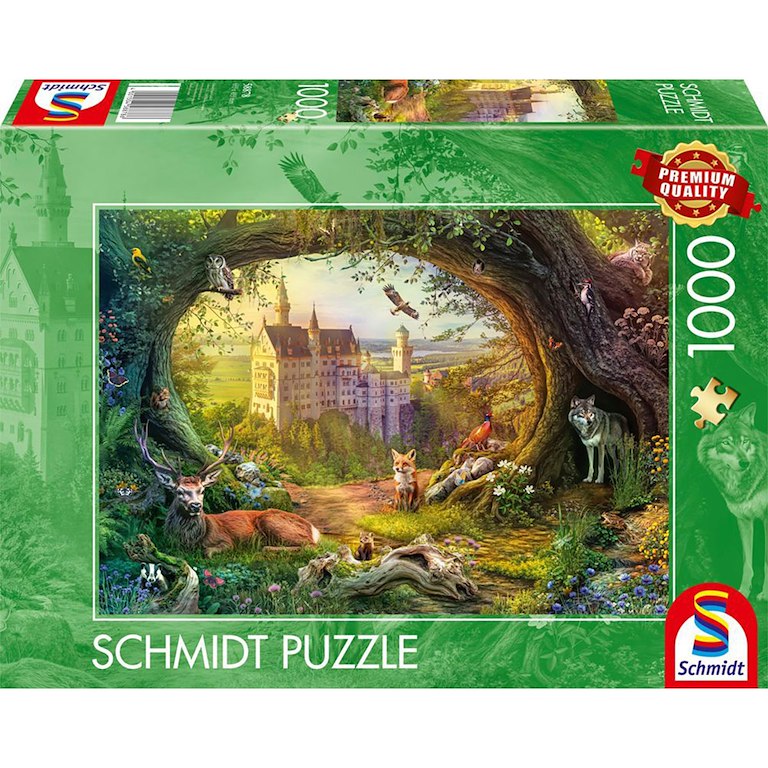 Schmidt puzzle 1000 pcs Fairy Tale Castle in Forest Magic 58878