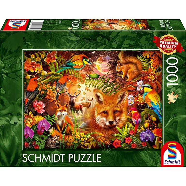 Schmidt puzzle 1000 pcs Flowers Fur and Feathers 59795