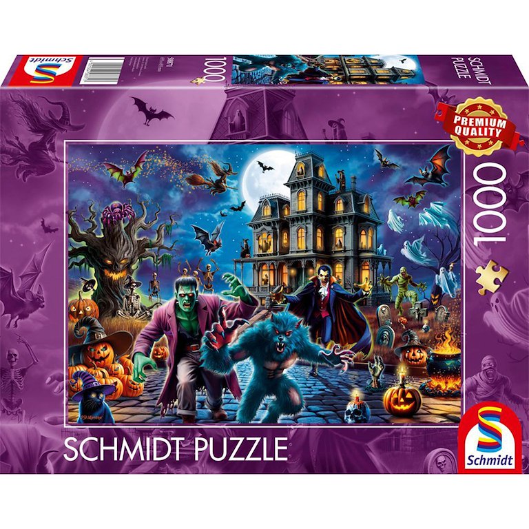 Schmidt puzzle 1000 pcs Halloween Night Noć veštica 58871