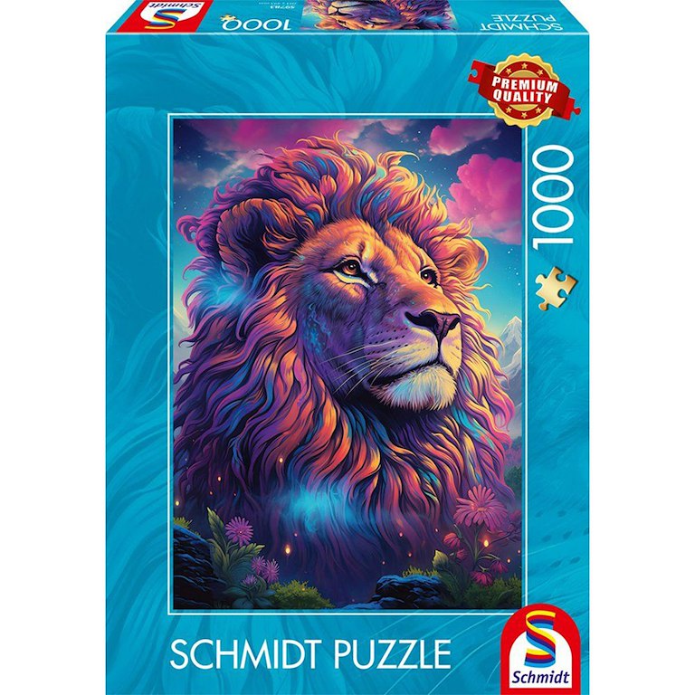 Schmidt puzzle 1000 pcs Lion in The Wind of Colours 59783