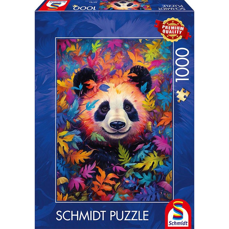 Schmidt puzzle 1000 pcs Rainbow Forest Panda Bear 59781