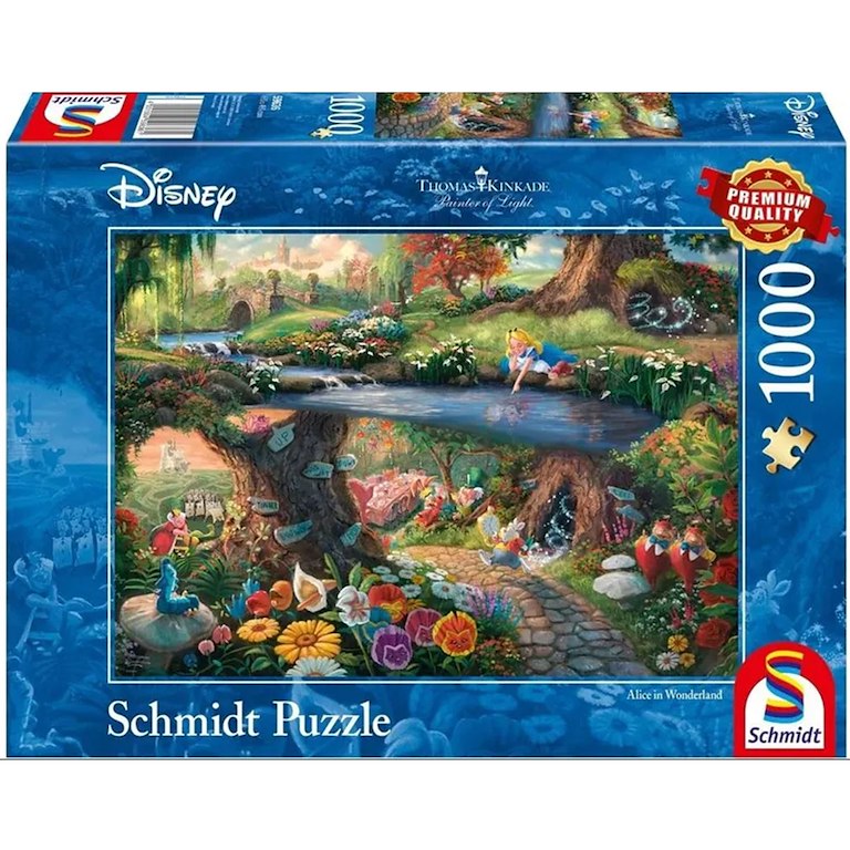 Schmidt puzzle 1000 pcs Thomas Kinkade Disney Alice in Wonderland 59636