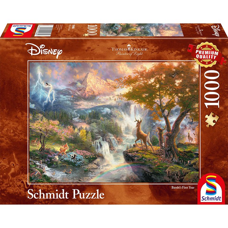 Schmidt puzzle 1000 pcs Thomas Kinkade Disney Bambi 59486