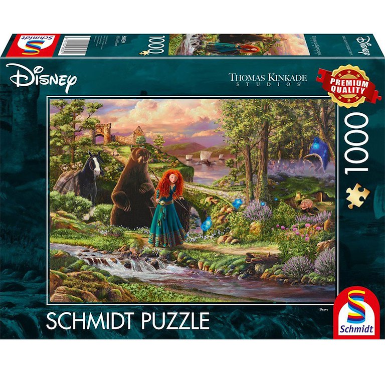 Schmidt puzzle 1000 pcs Thomas Kinkade Disney Brave Merida 58039