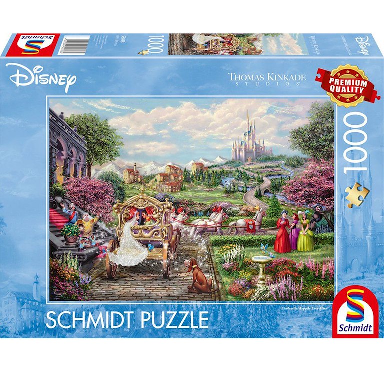 Schmidt puzzle 1000 pcs Thomas Kinkade Disney Cinderella Happily Ever After 58038