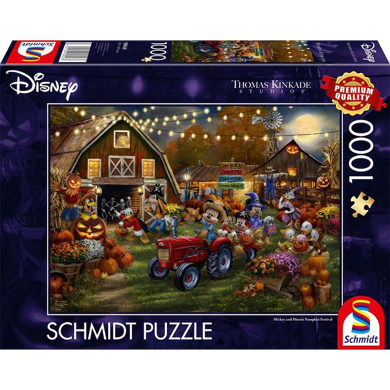 Schmidt puzzle 1000 pcs Thomas Kinkade Disney Mickey & Minnie Pumpkin Festival 58048