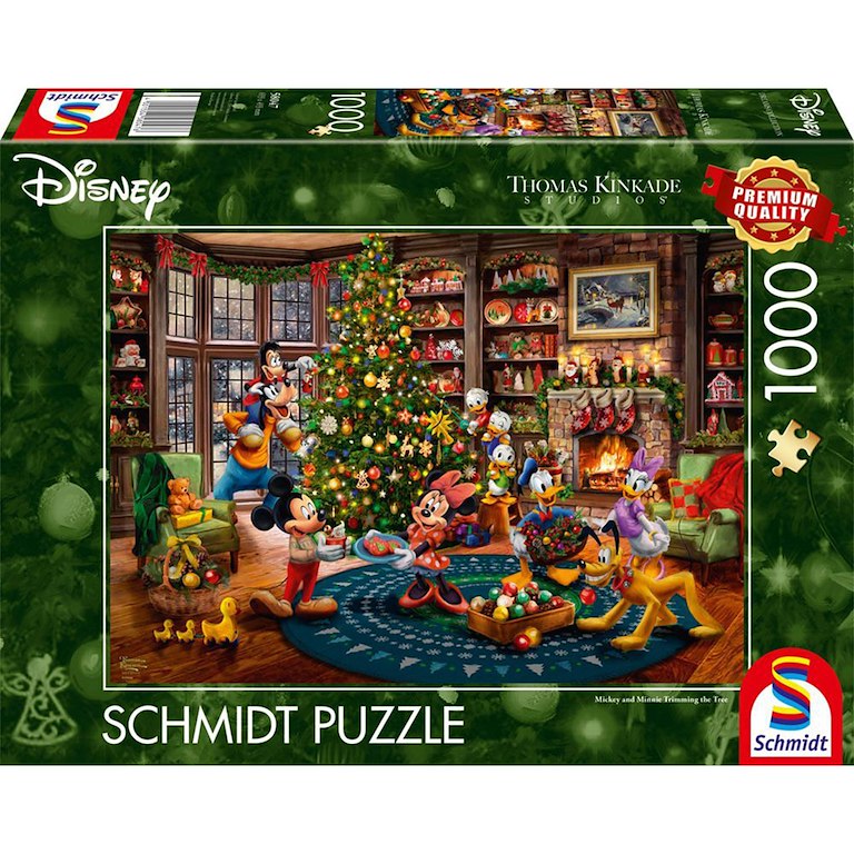 Schmidt puzzle 1000 pcs Thomas Kinkade Disney Mickey & Minnie Trimming The Tree 58047