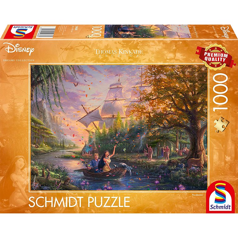 Schmidt puzzle 1000 pcs Thomas Kinkade Disney Pocahontas 59688